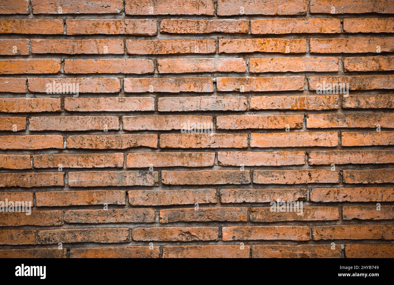 red brick block wall texture old background with copy space Stock Photo ...