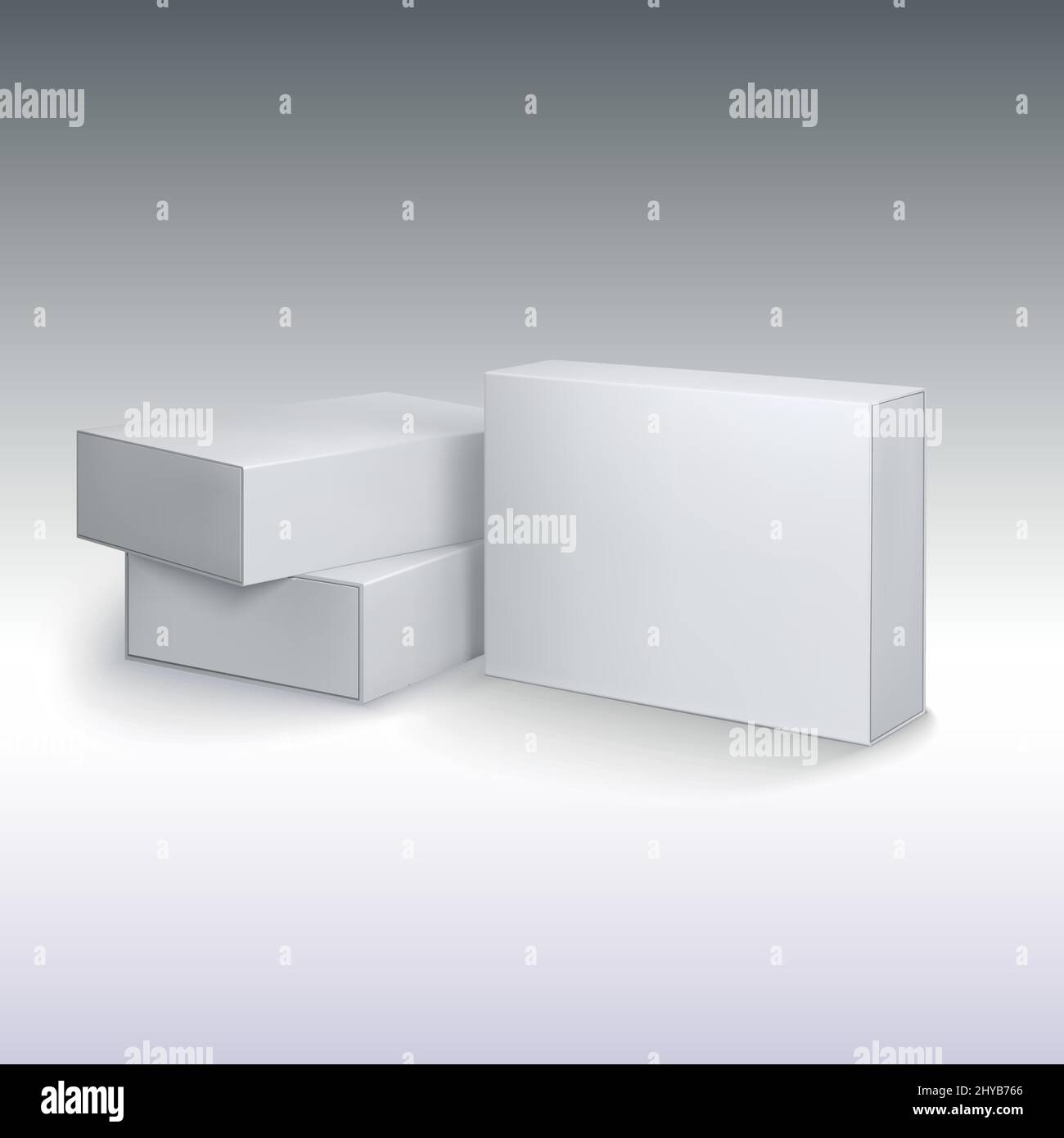 White packaging boxes Stock Vector Images - Alamy