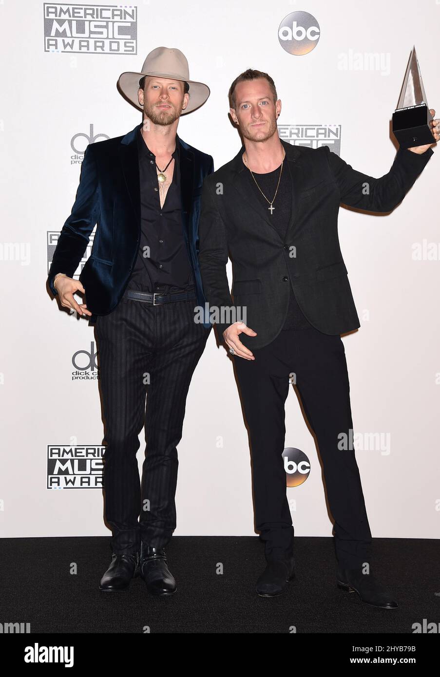 Alex Pall, Andrew Taggart of The Chainsmokers in the press room during ...