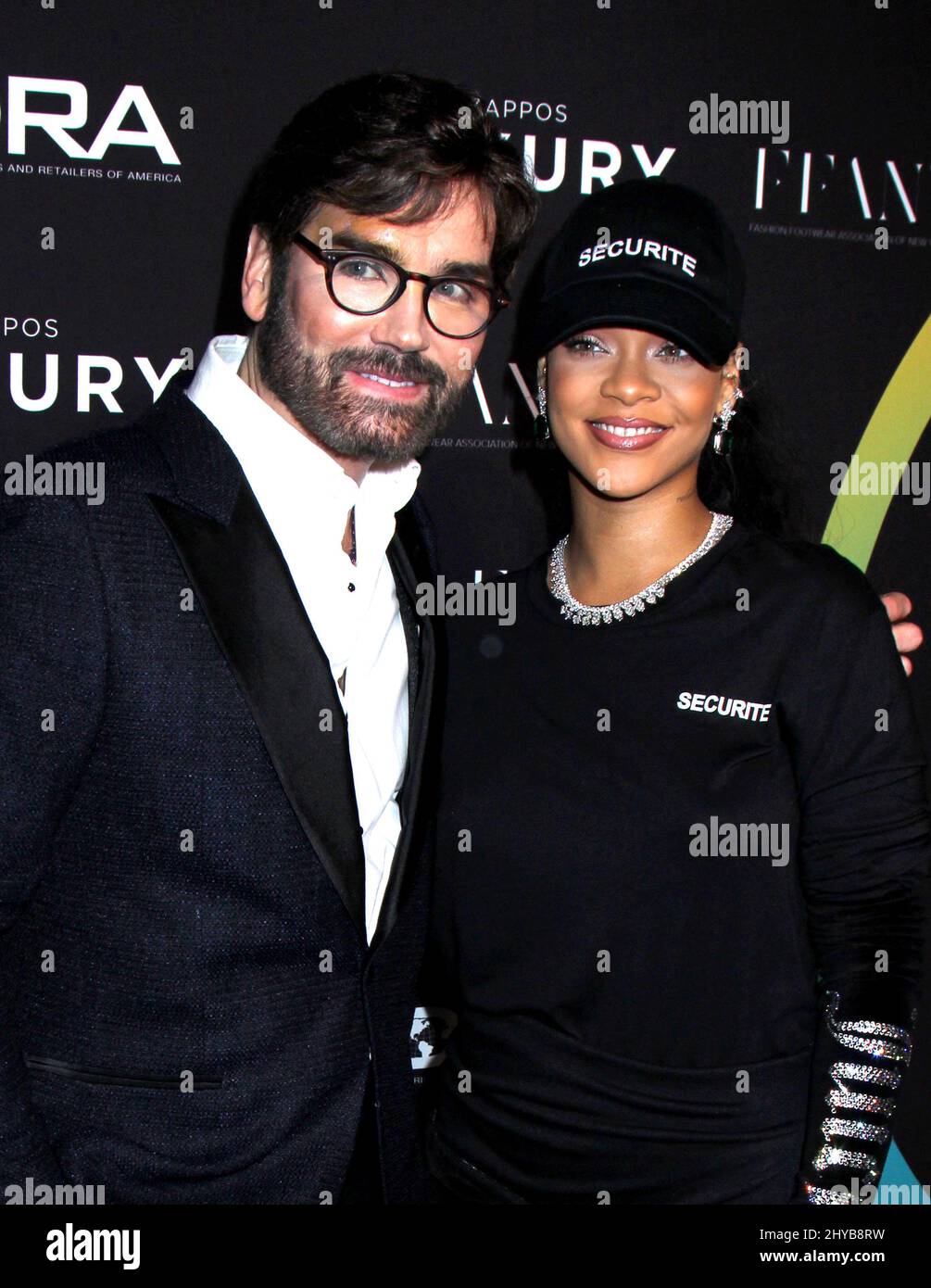 Michael Atmore & Rihanna arriving for the 30th FN Achievement Awards ...