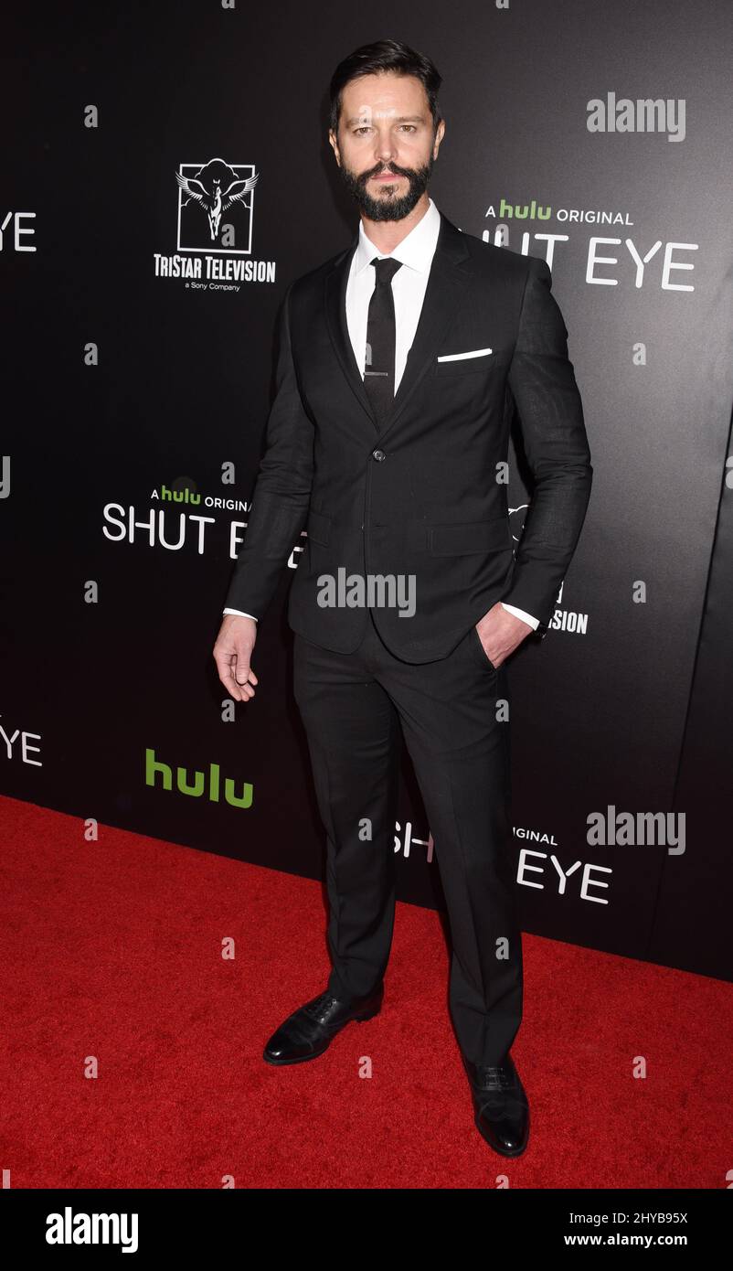 Jason Behr attending the Hulu Original Series "Shut Eye" Premiere held ...