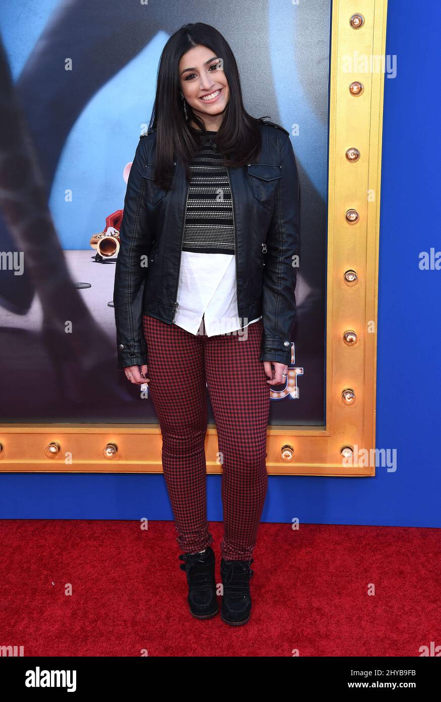 Dana Gaier attending Universal Picture's world premiere of "Sing" held at the Microsoft Theatre ...