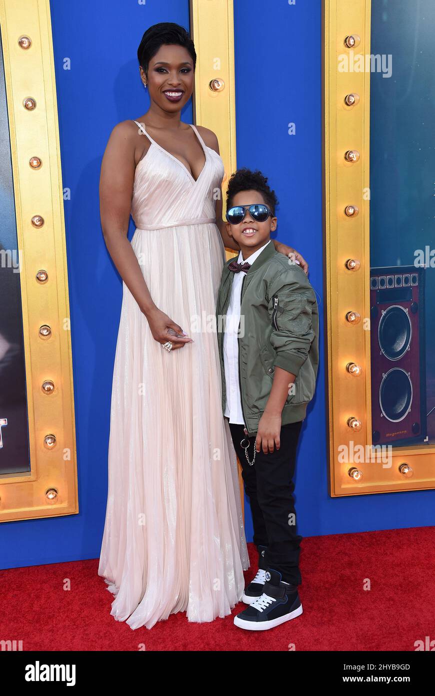 Jennifer Hudson and David Daniel Otunga Jr attending Universal Picture ...