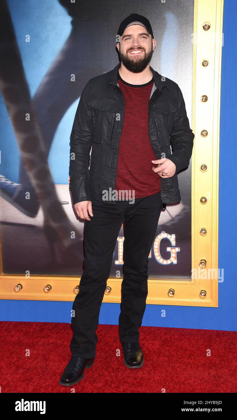 Josh Gallagher attending Universal Picture's world premiere of "Sing ...