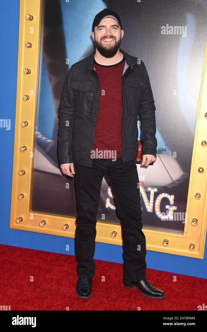Josh Gallagher attending Universal Picture's world premiere of "Sing ...