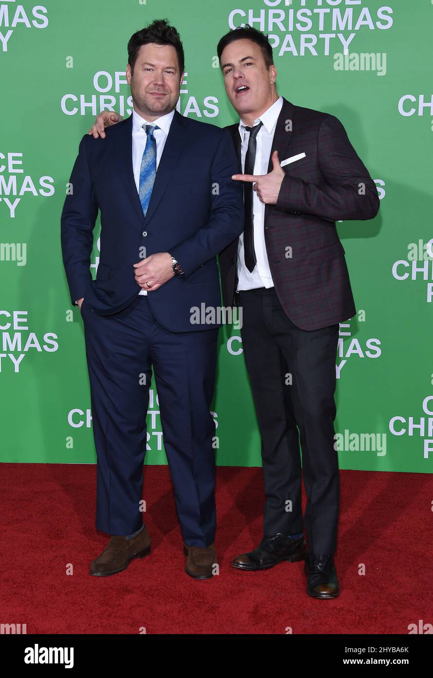 Josh Gordon and Will Speck attends the Los Angeles Premiere of 'Office Christmas Party' Stock ...