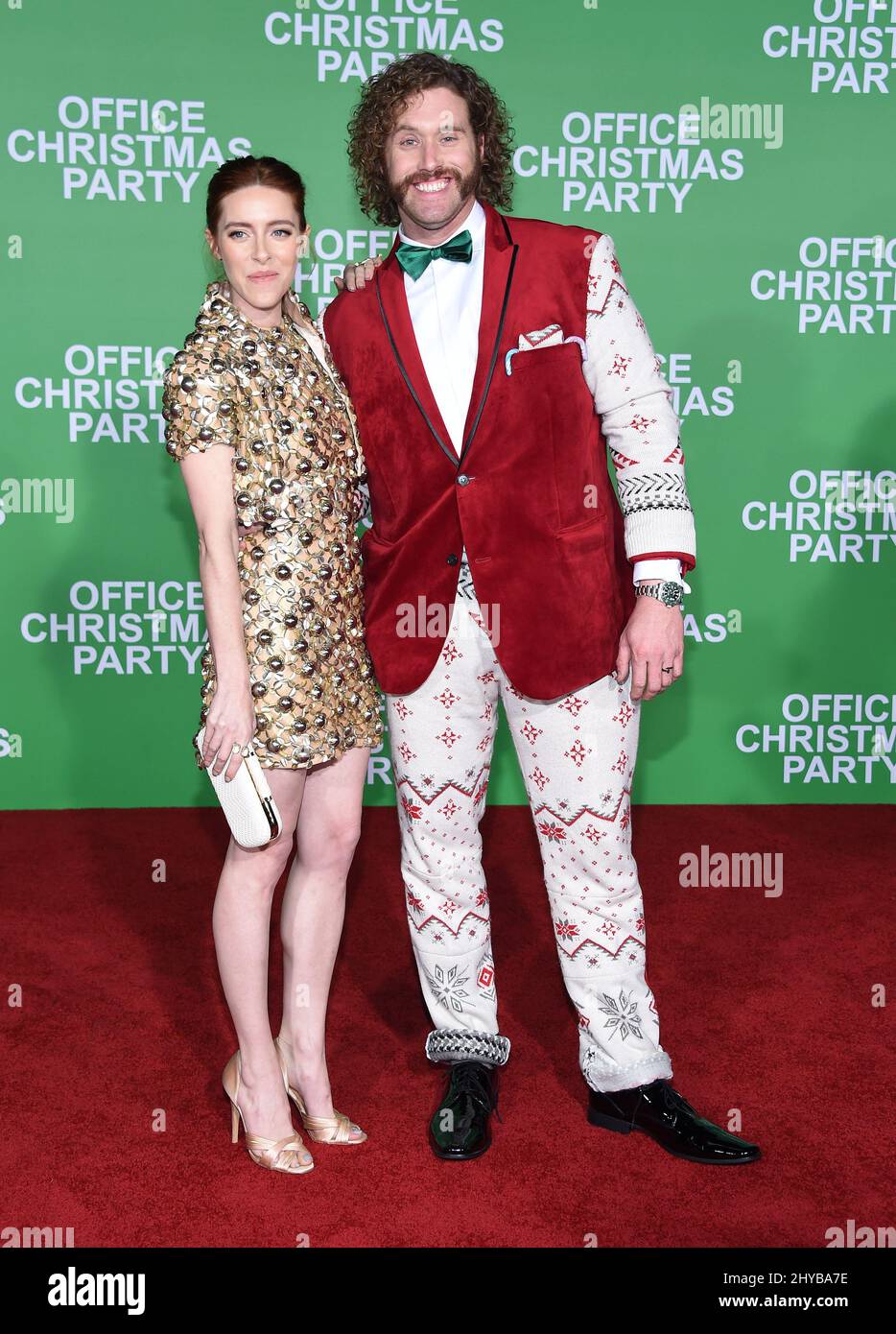 T.J. Miller and Kate Gorney attends the Los Angeles Premiere of 'Office ...