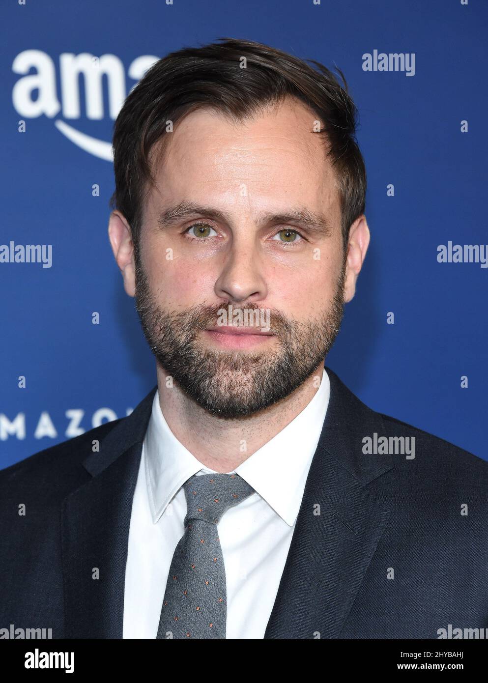 Aaron Blakely attending Amazon's season two premiere of 'The Man in the ...