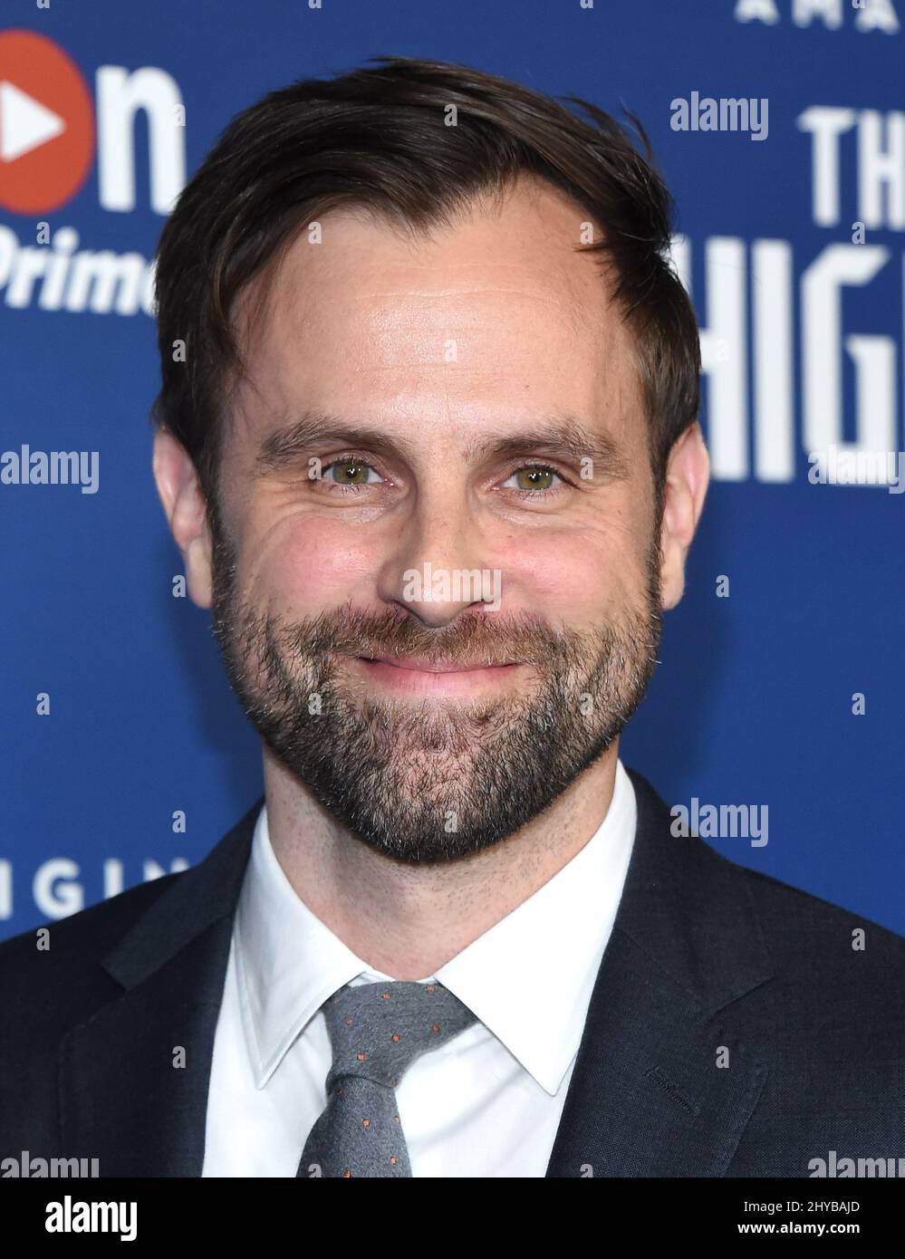 Aaron Blakely attending Amazon's season two premiere of 'The Man in the ...