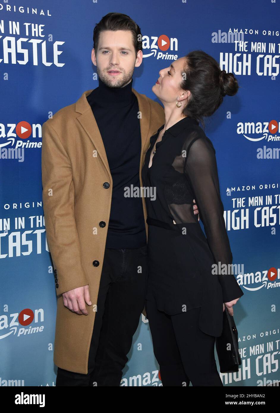 Luke Kleintank and Alexa Davalos attending Amazon's season two premiere ...