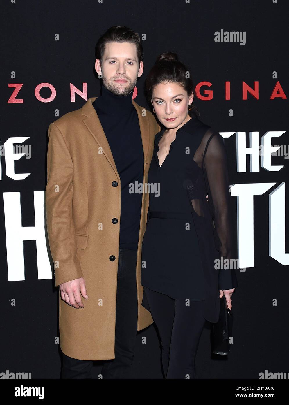 Luke Kleintank and Alexa Davalos attending Amazon's season two premiere ...