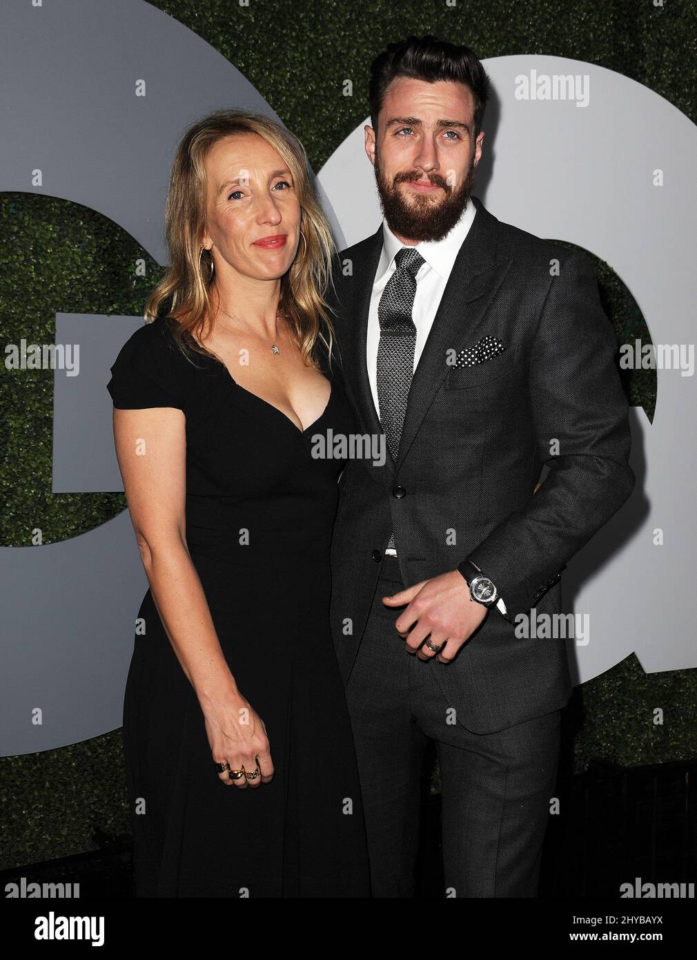 Sam Taylor-Johnson, Aaron Taylor-Johnson arriving for the 2016 GQ Man ...