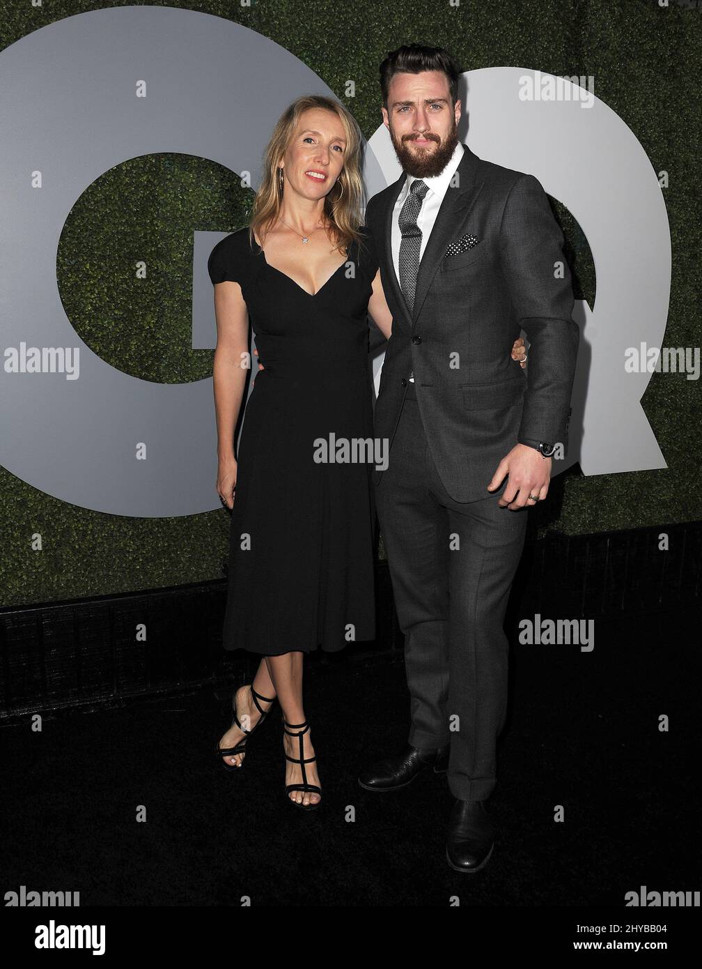 Sam Taylor-Johnson, Aaron Taylor-Johnson arriving for the 2016 GQ Man ...