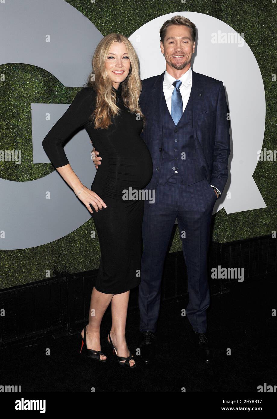 Chad Michael Murray, Sarah Roemer arriving for the 2016 GQ Man Of The ...