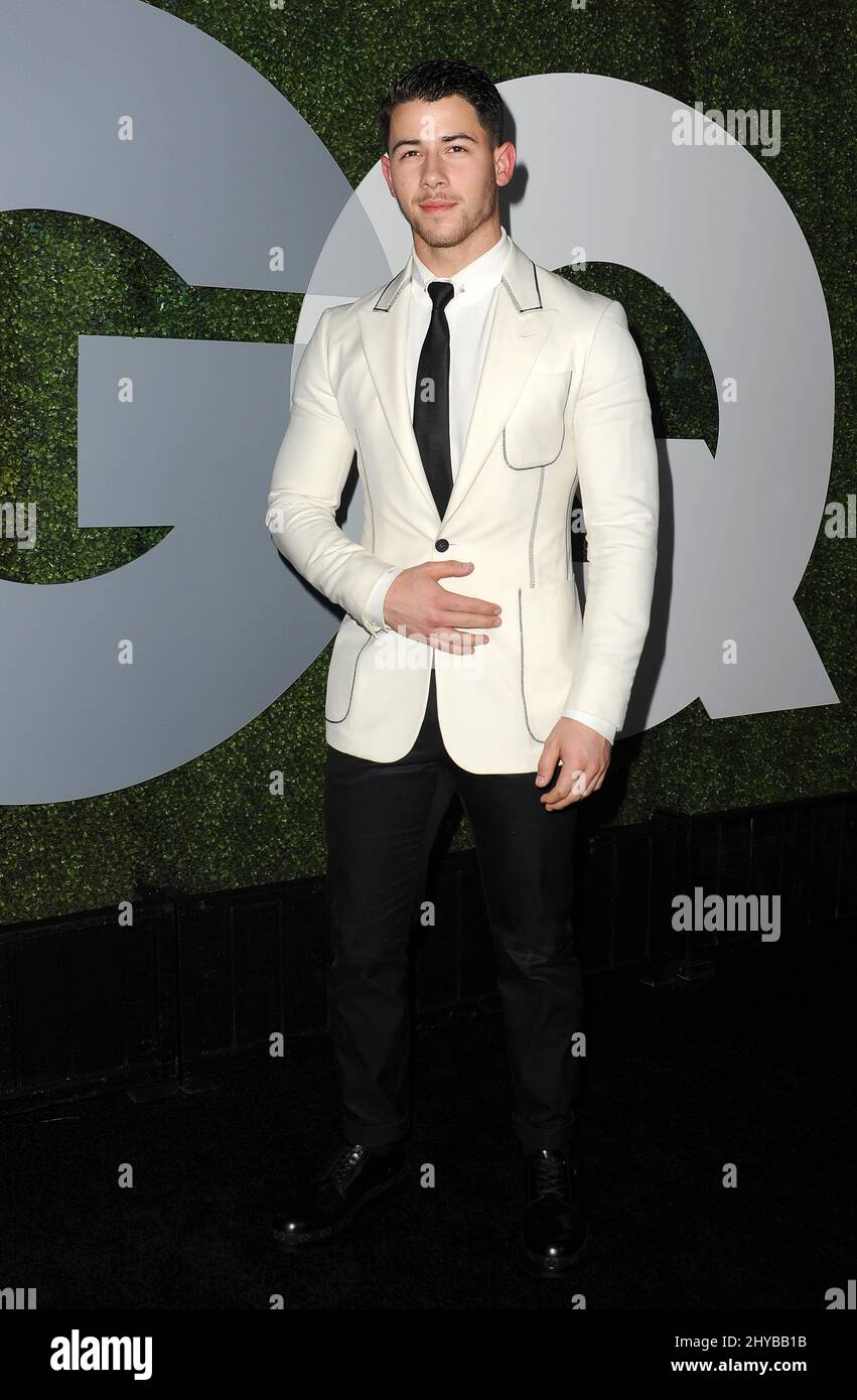 Nick Jonas arriving for the 2016 GQ Man Of The Year Party held at ...