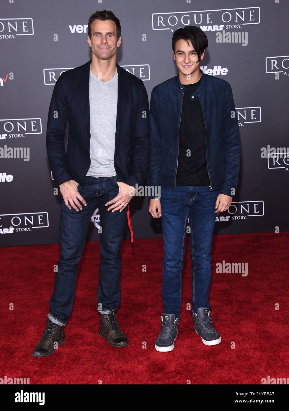 Cameron Mathison and Lucas Mathison arriving at Lucasfilm's "Rogue One ...