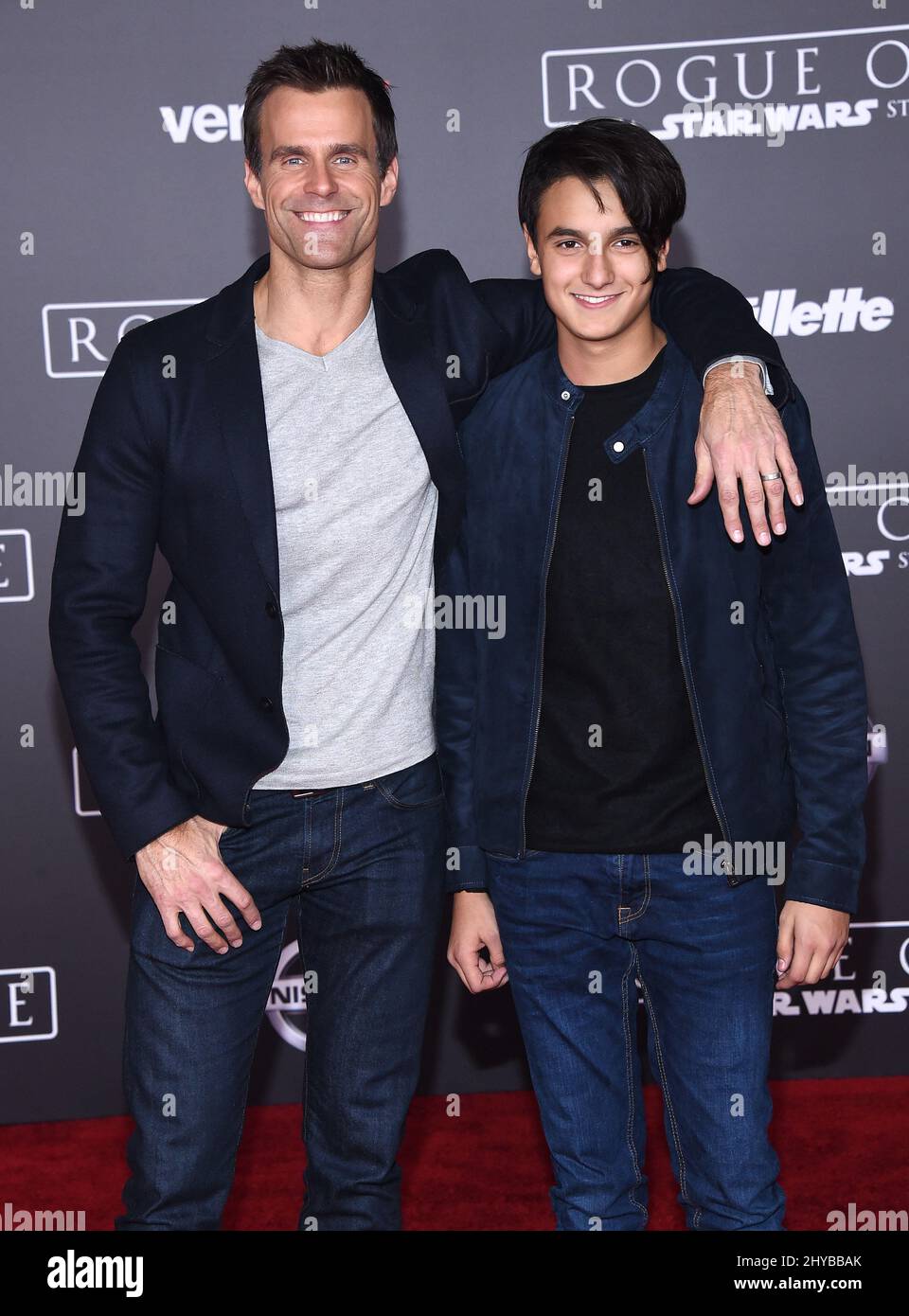 Cameron Mathison and Lucas Mathison arriving at Lucasfilm's "Rogue One ...