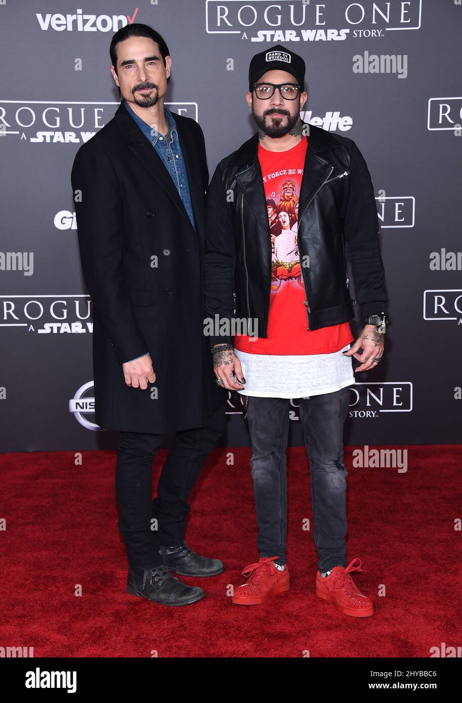 Kevin Richardson and AJ McLean arriving at Lucasfilm's "Rogue One: A ...