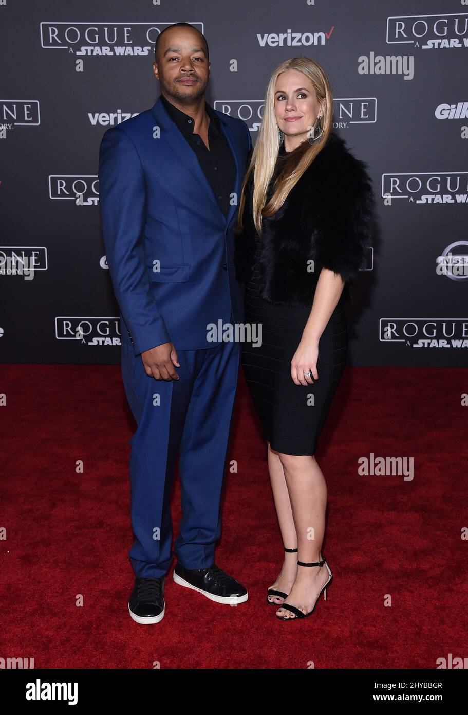 Donald Faison and CaCee Cobb arriving at Lucasfilm's "Rogue One: A Star ...