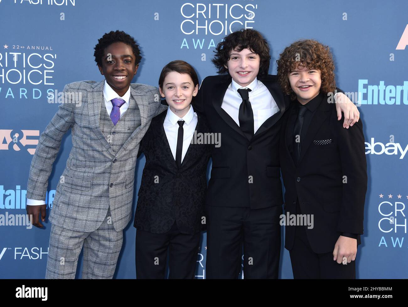Caleb McLaughlin, Finn Wolfhard, Noah Schnapp and Gaten Matarazzo attends the 22nd Annual ...