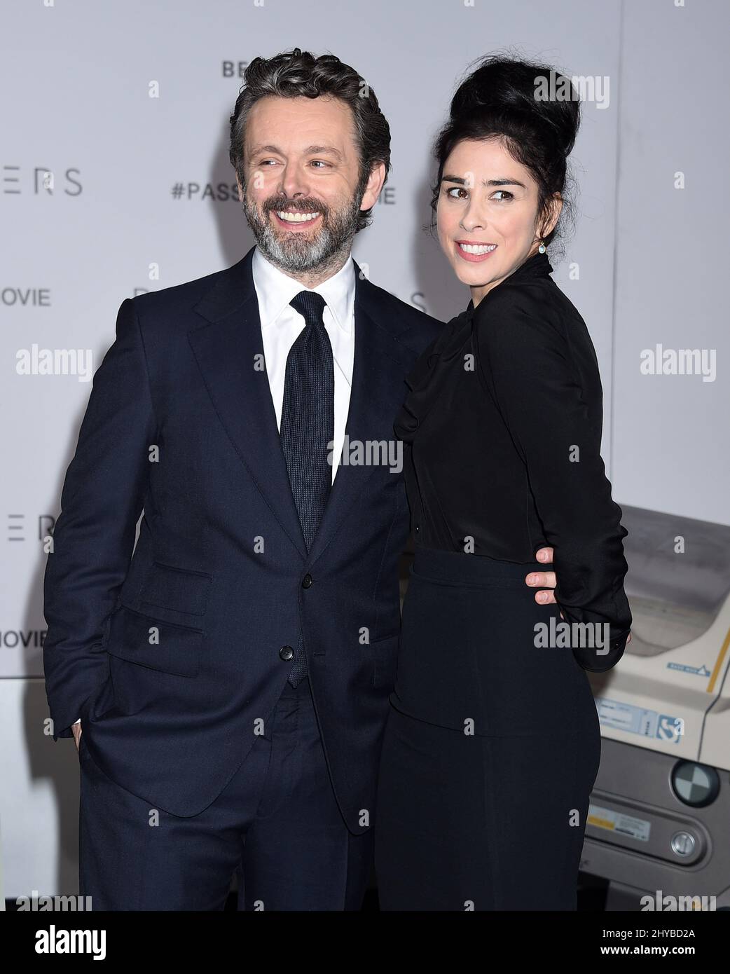 Michael Sheen and Sarah Silverman attending the 'Passenger' World ...