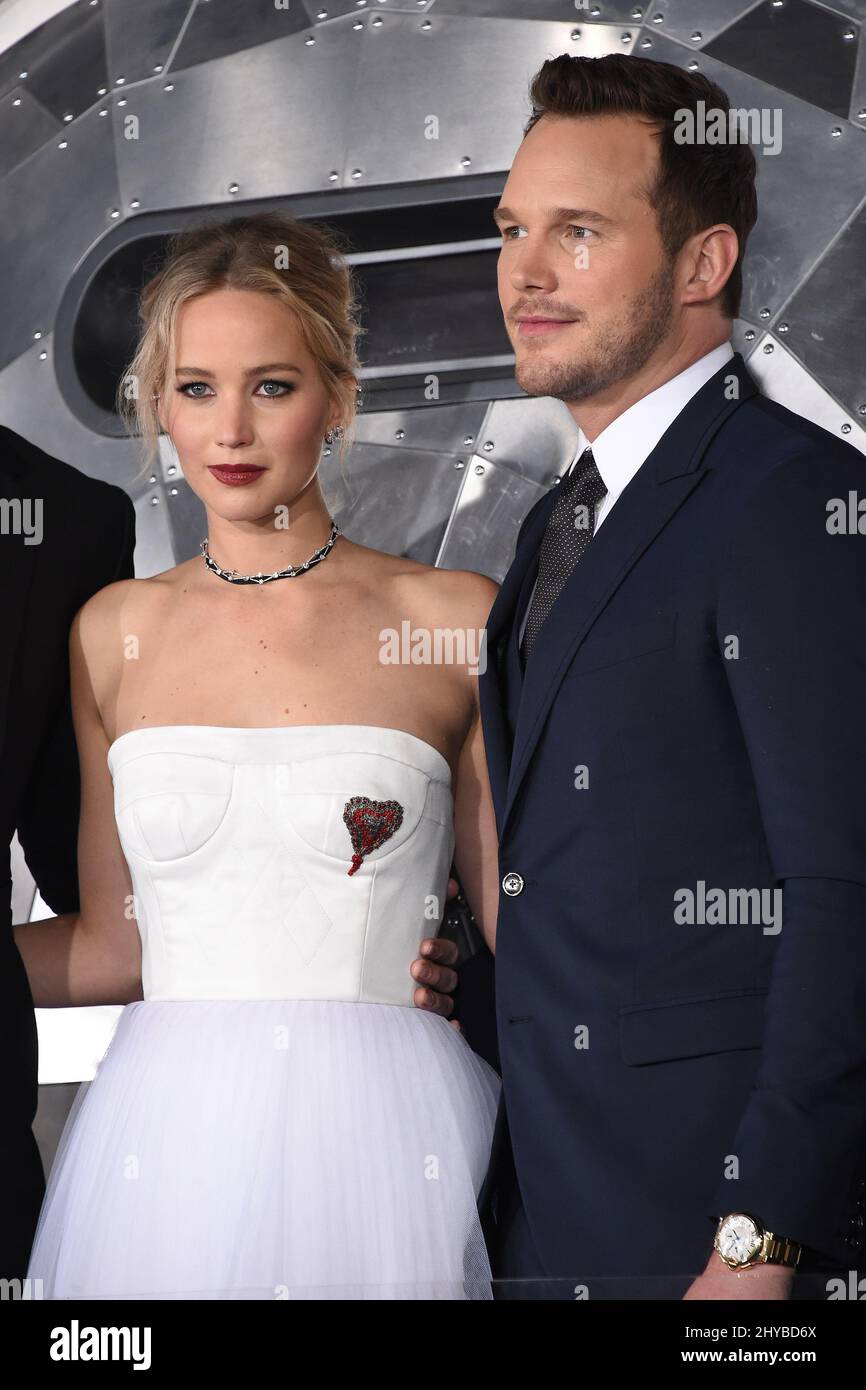 Jennifer Lawrence and Chris Pratt attending the 'Passenger' World ...