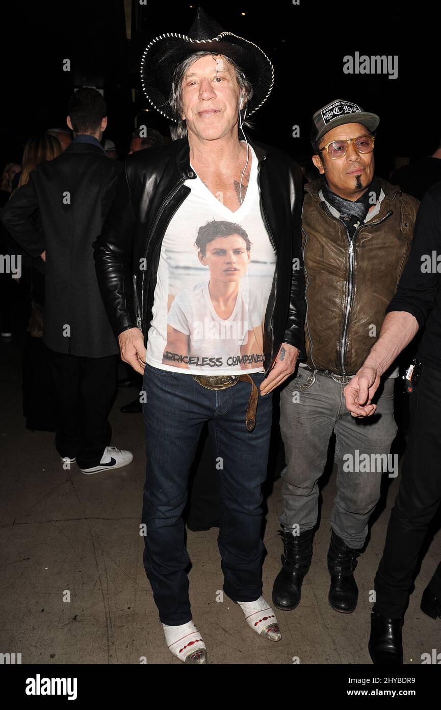 Mickey rourke attending screening fathers eyes hi-res stock photography ...