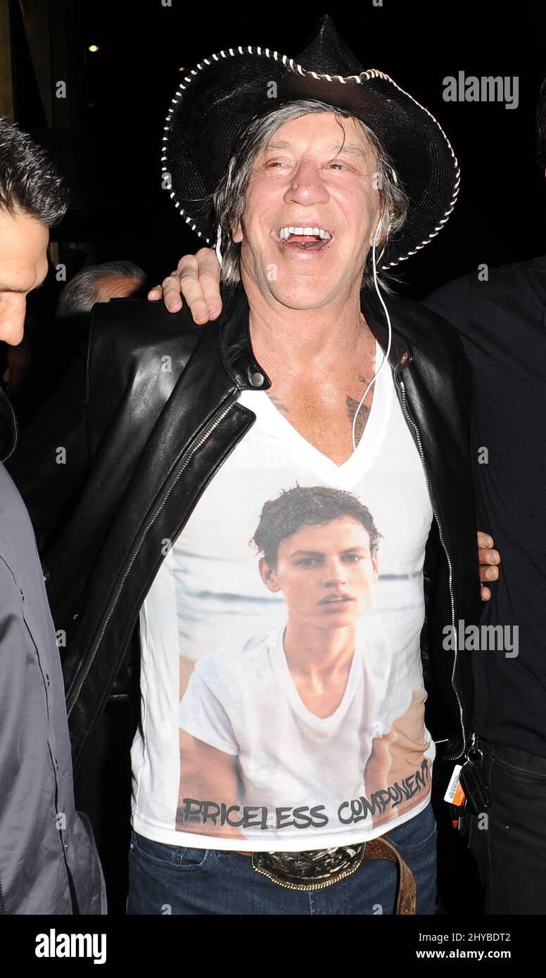 Mickey rourke attending screening fathers eyes hi-res stock photography ...