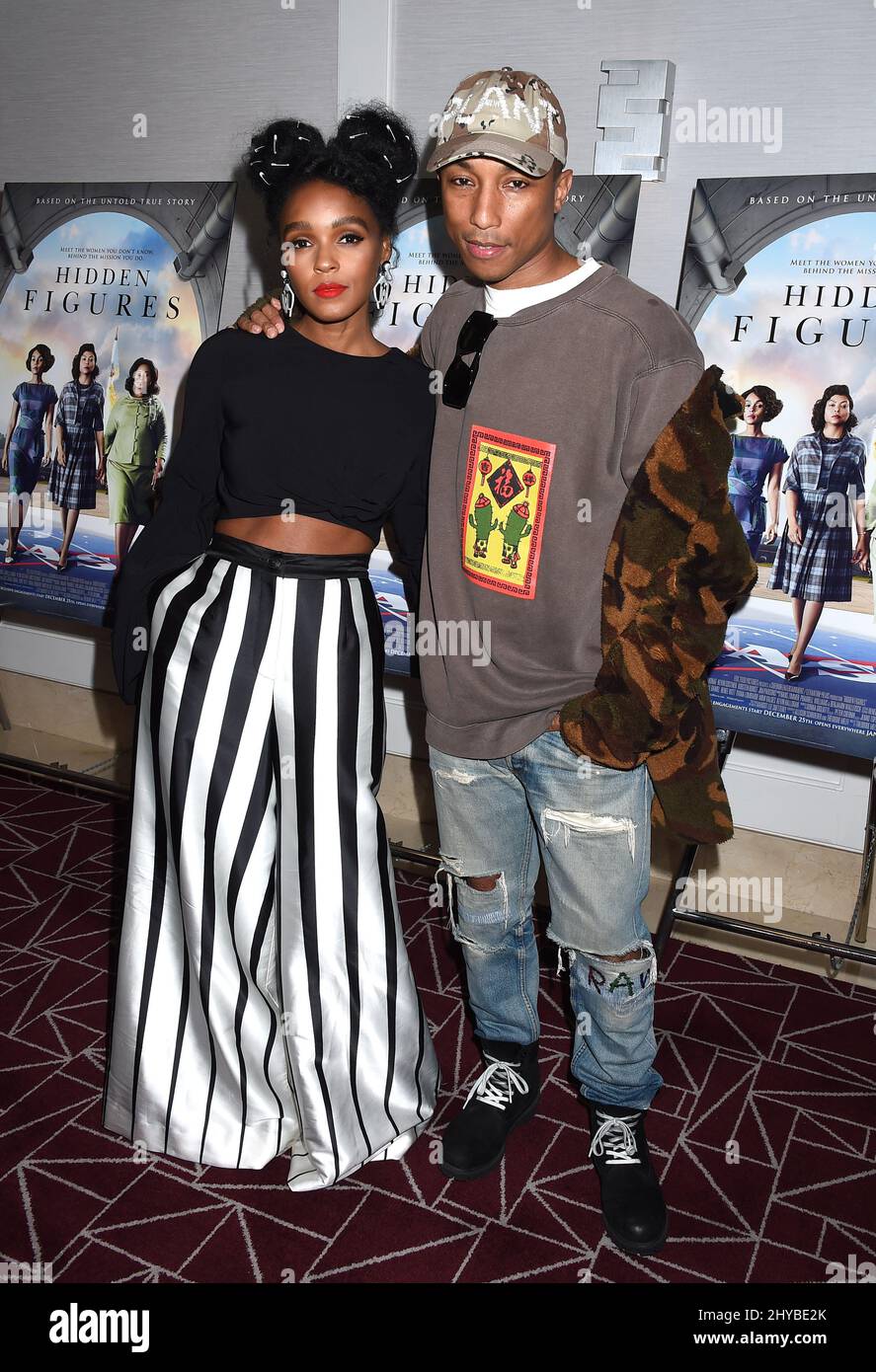 Janelle Monae and Pharrell Williams arrives at 'Hidden Figures' Special ...