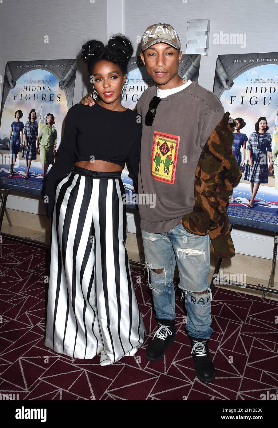 Janelle Monae and Pharrell Williams arrives at 'Hidden Figures' Special ...