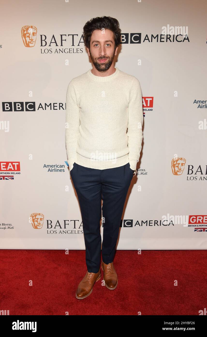 Simon Helberg attending the BAFTA Tea Party 2017 in Los Angeles ...