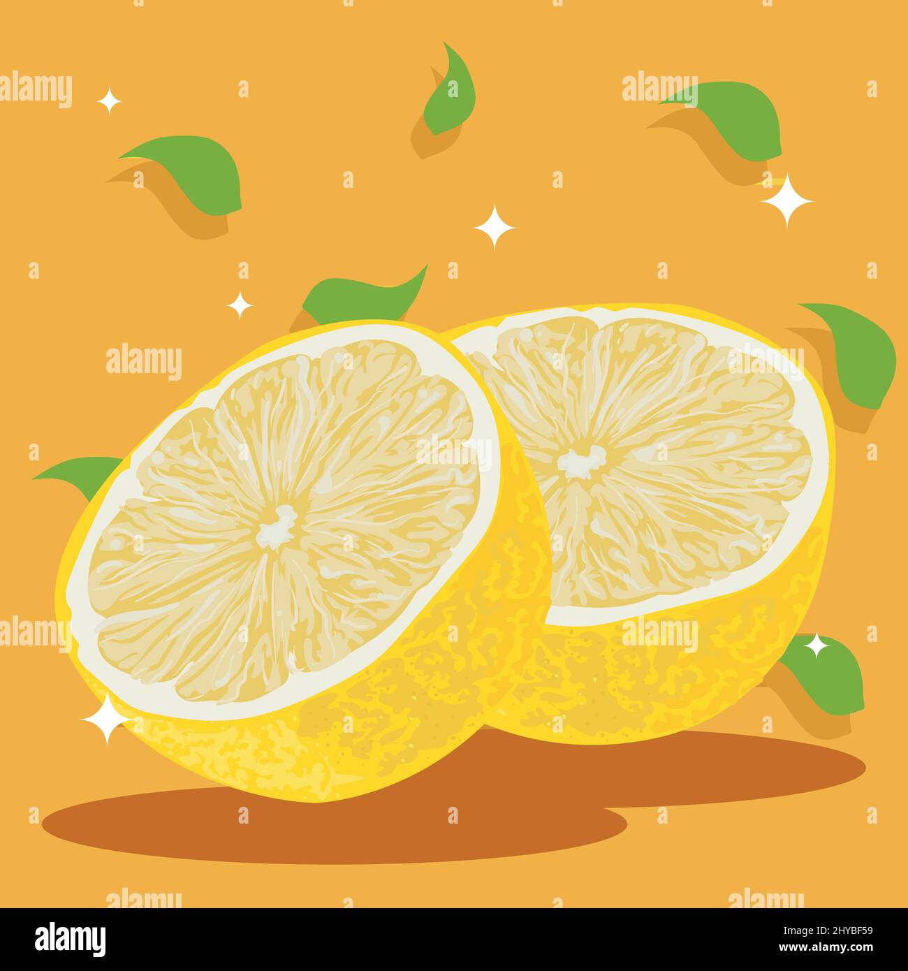 realistic lemon card Stock Vector Image & Art - Alamy