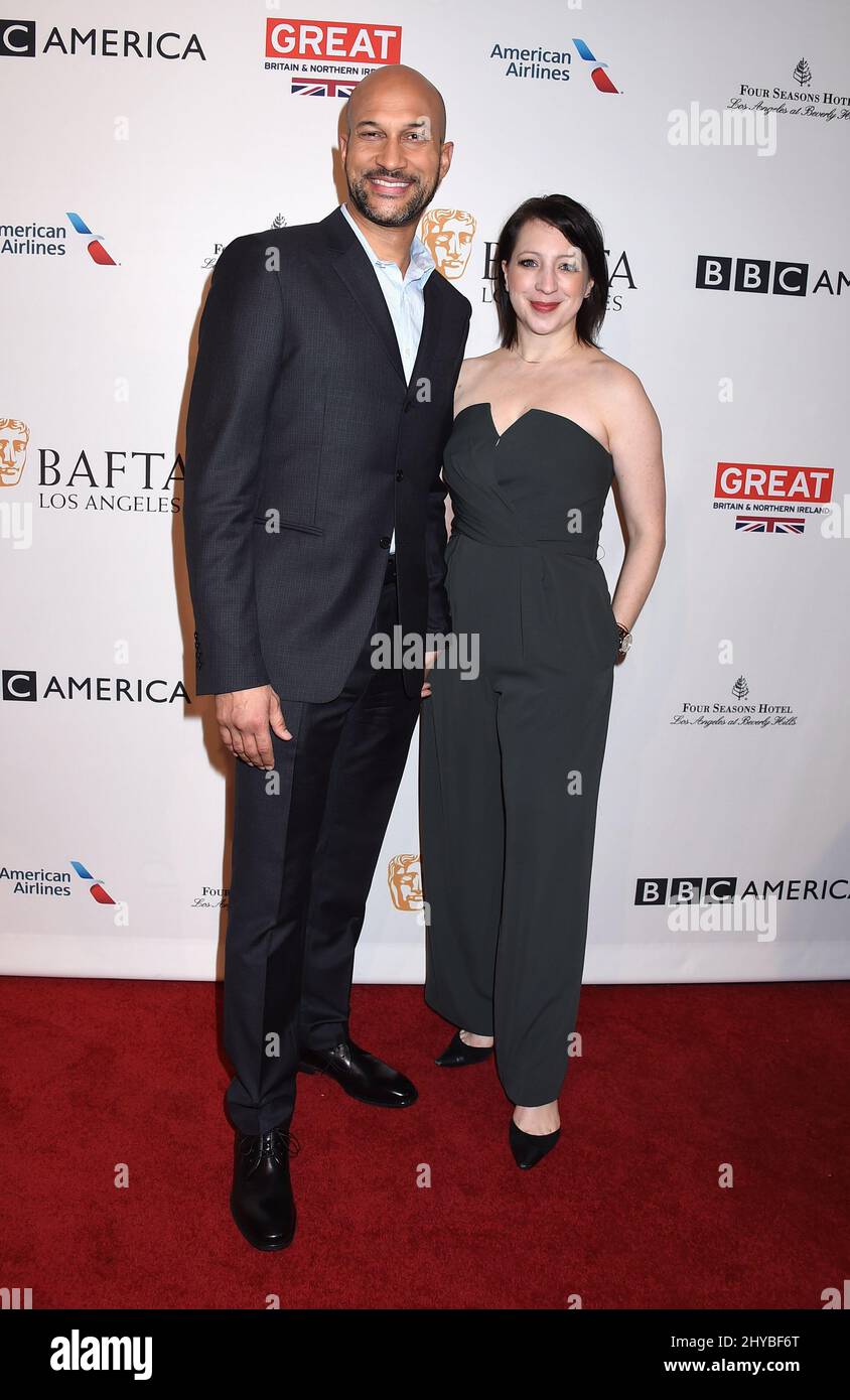 Keegan-Michael Key and Cynthia Blaise attending the BAFTA Tea Party ...