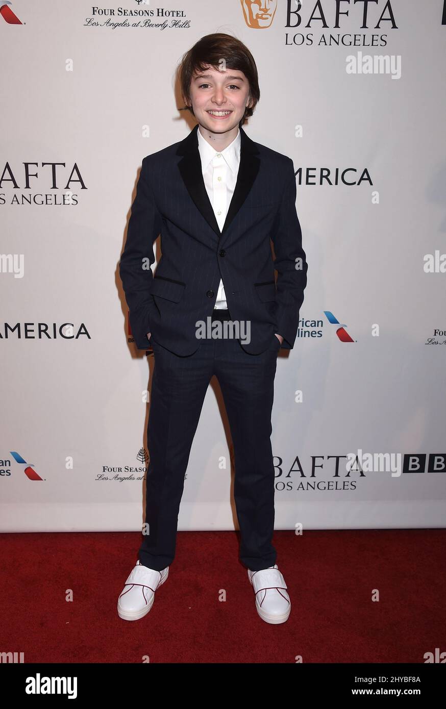 Noah Schnapp attending the BAFTA Tea Party 2017 in Los Angeles ...