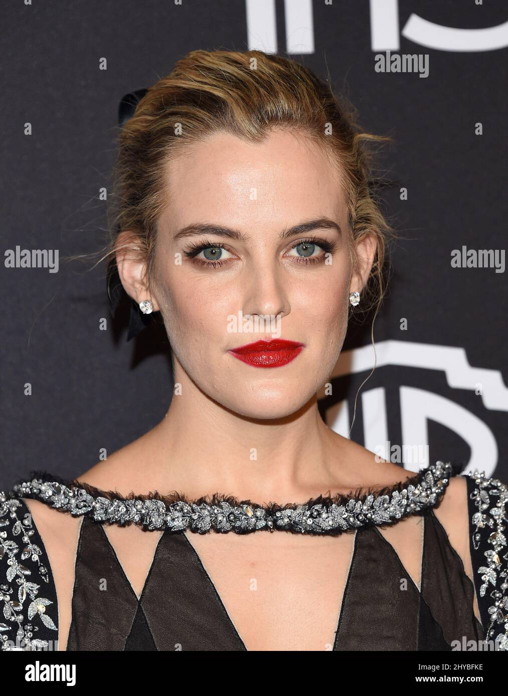 Riley Keough attending the 74th Annual Golden Globe Awards InStyle and ...