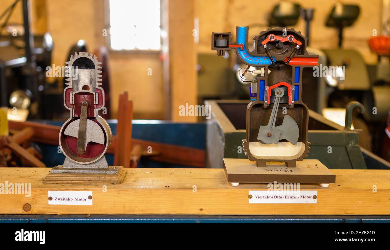 Niendorf, Germany. 22nd Feb, 2022. For better display, a two-stroke ...