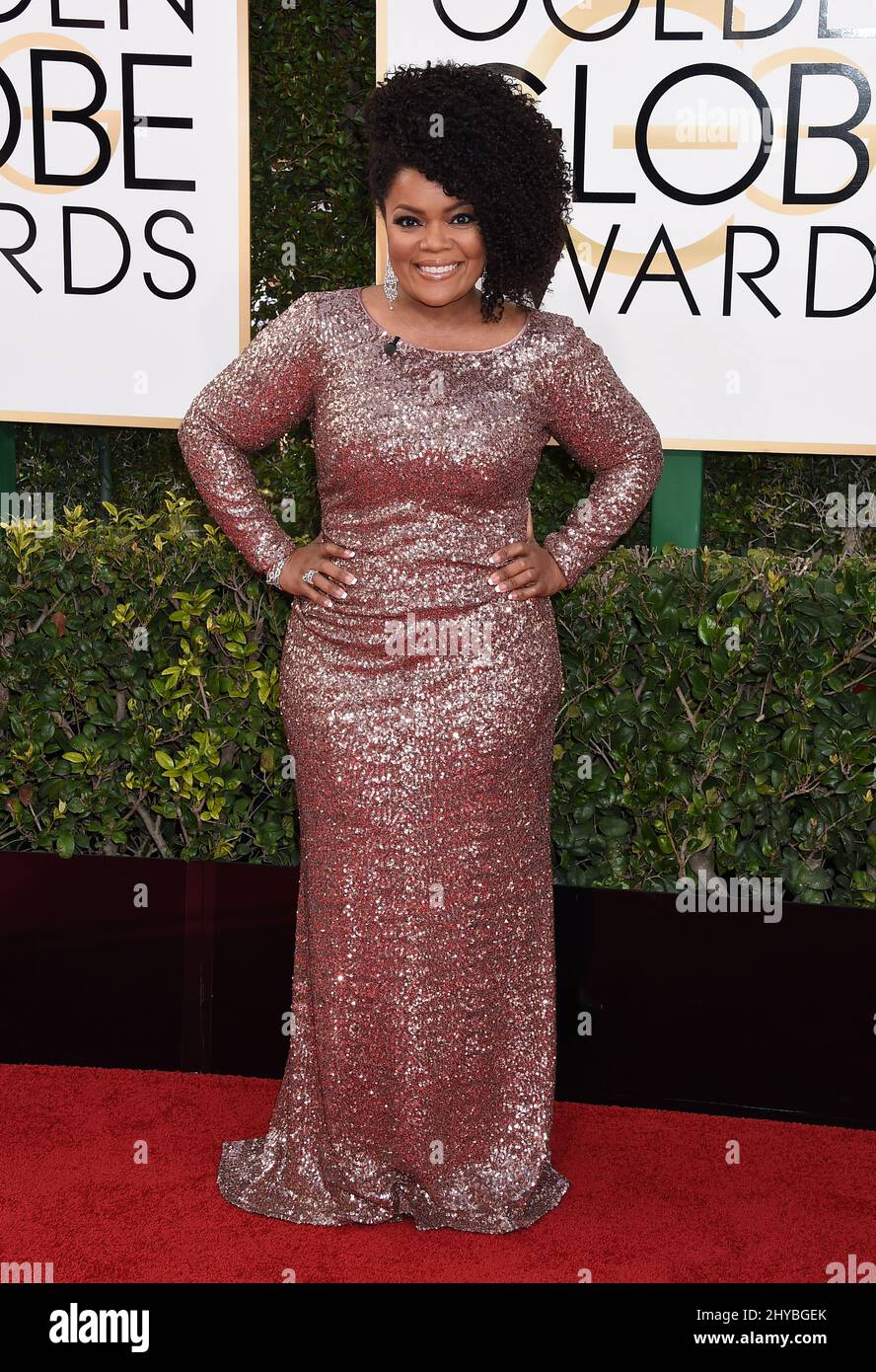 Yvette Nicole Brown attending the 74th Annual Golden Globe Awards held ...