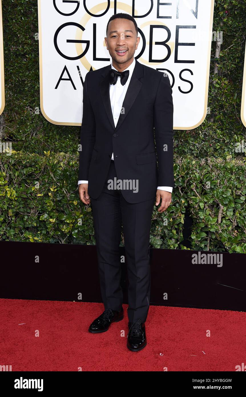 John Legend attending the 74th Annual Golden Globe Awards held at the ...