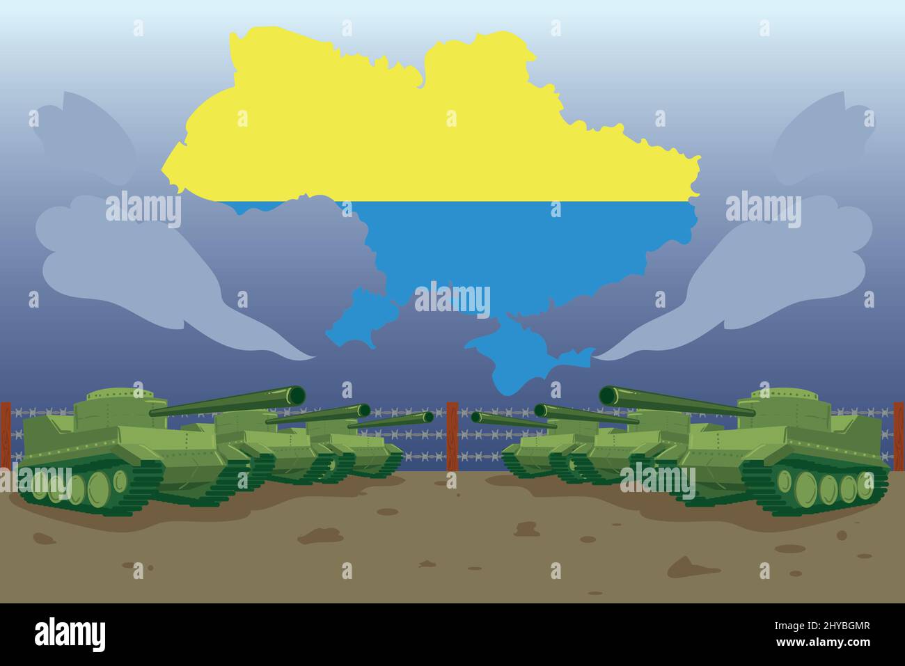ukraine conflict card Stock Vector Image & Art - Alamy