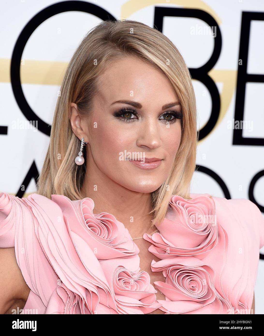 Carrie Underwood attending the 74th Annual Golden Globe Awards held at the Beverly Hilton Hotel ...