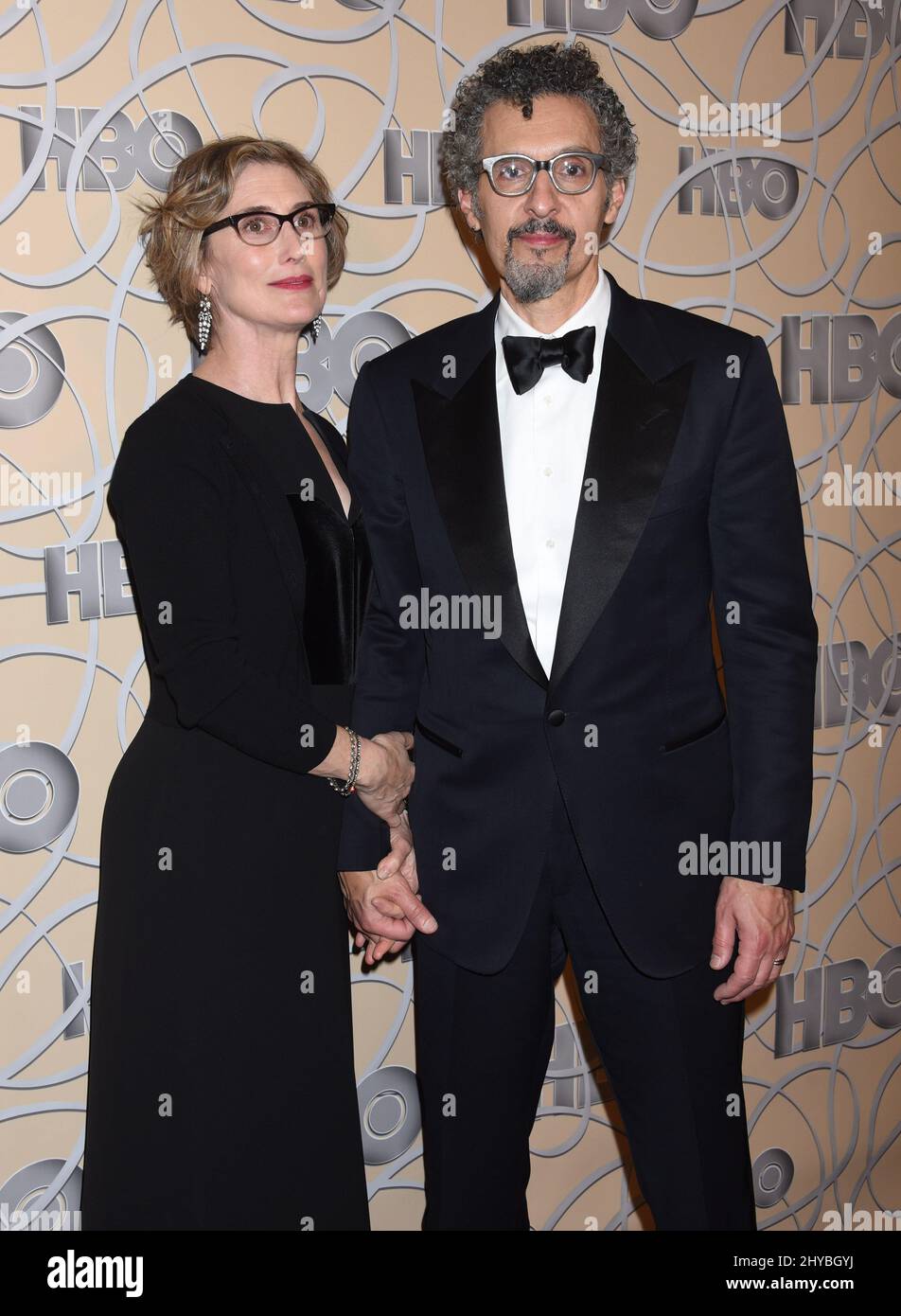John Turturro and Katherine Borowitz attends HBO'S Golden Globes after party held at Circa 55 ...