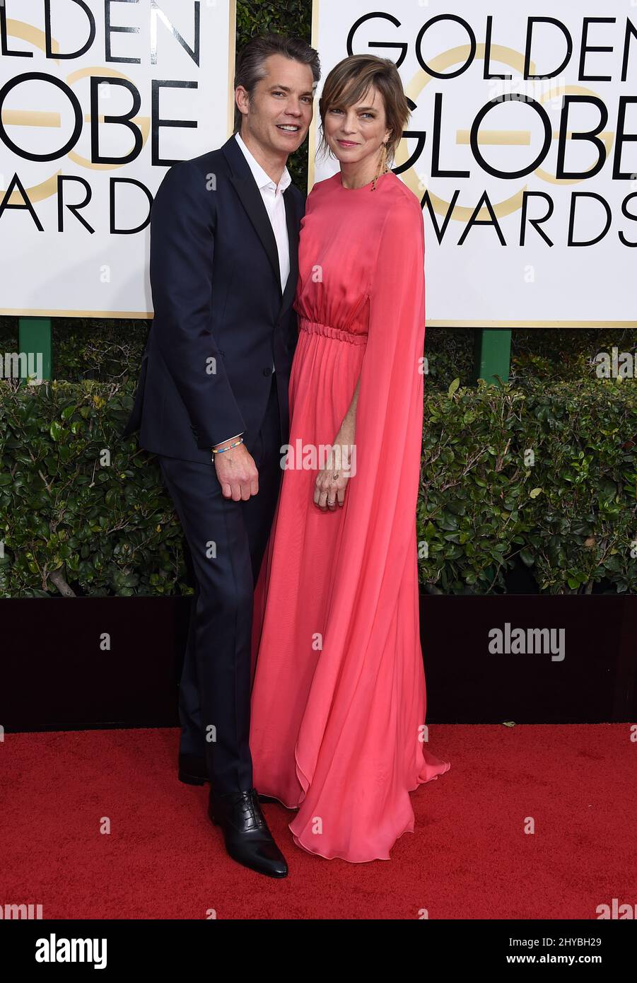 Timothy Olyphant and Alexis Knief attending the 74th Annual Golden ...