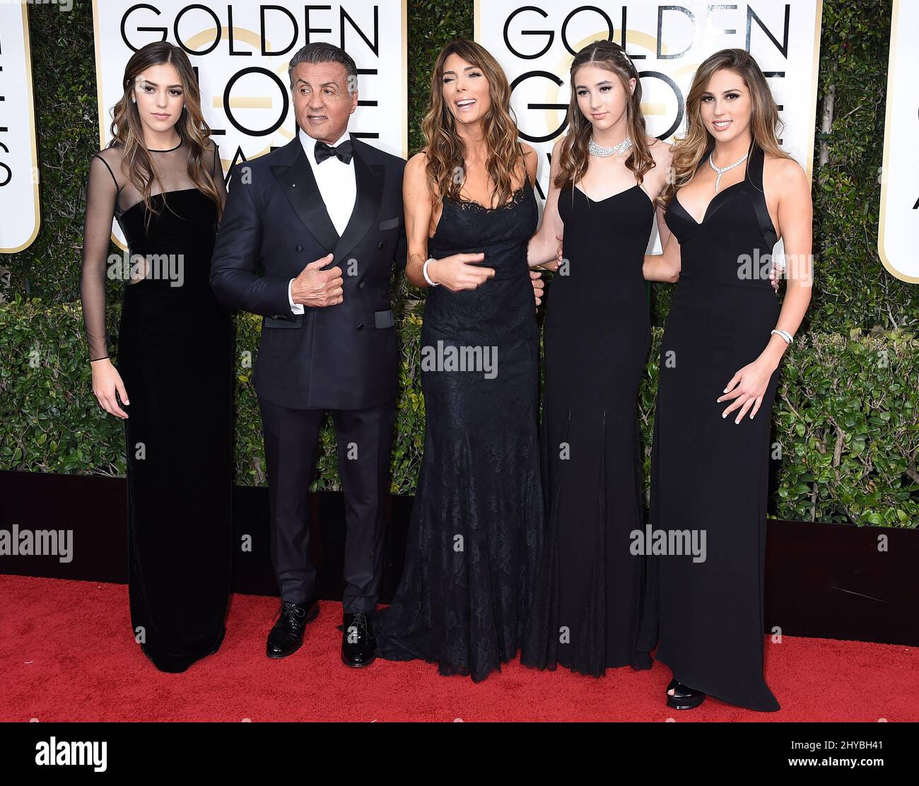Sylvester Stallone, Jennifer Flavin, Scarlet Stallone, Sistine S ...
