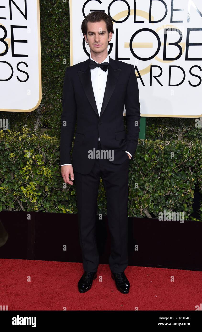 Andrew Garfield attending the 74th Annual Golden Globe Awards held at ...