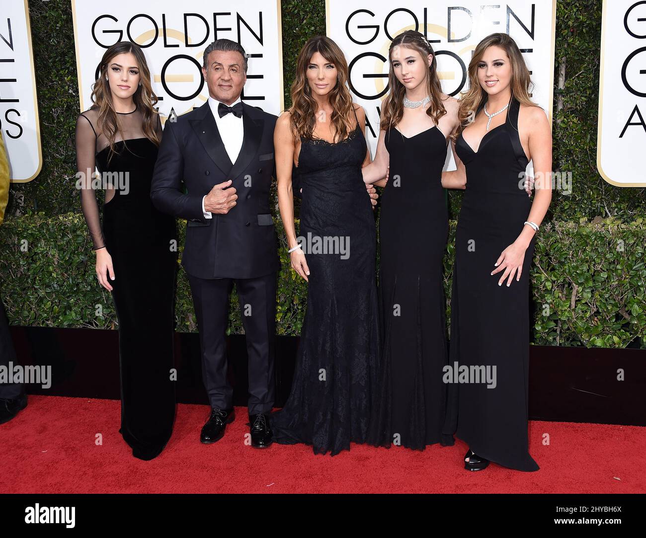 Sylvester Stallone, Jennifer Flavin, Scarlet Stallone, Sistine S ...