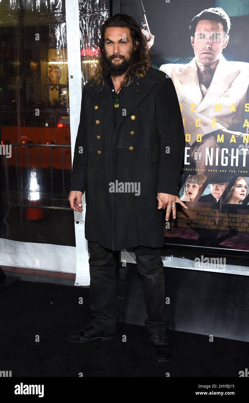 Jason Momoa attending the world premiere of 'Live By Night' in Los ...