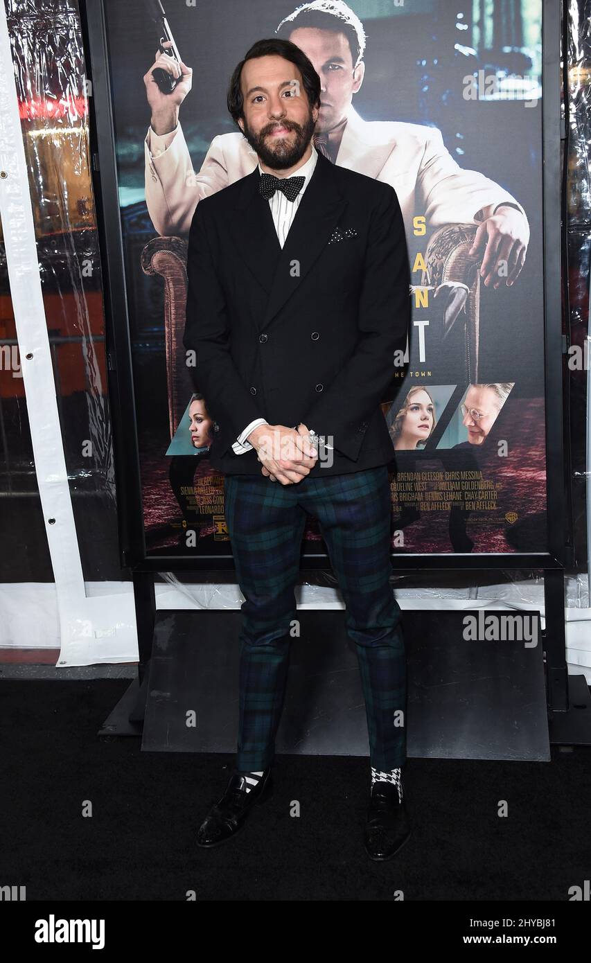 Jonathan Kite attending the world premiere of 'Live By Night' in Los ...