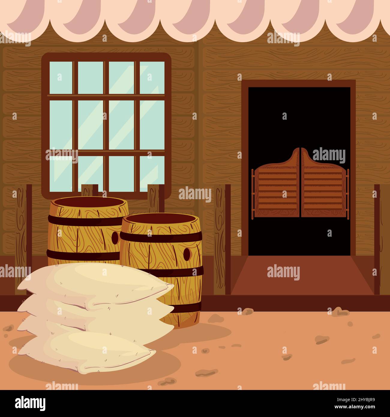 Old west restaurant Stock Vector Images - Alamy