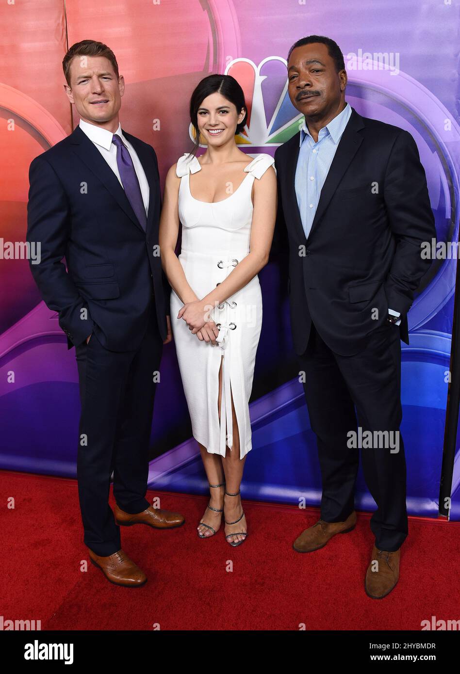 Philip Winchester, Monica Barbaro and Carl Weathers attending the ...