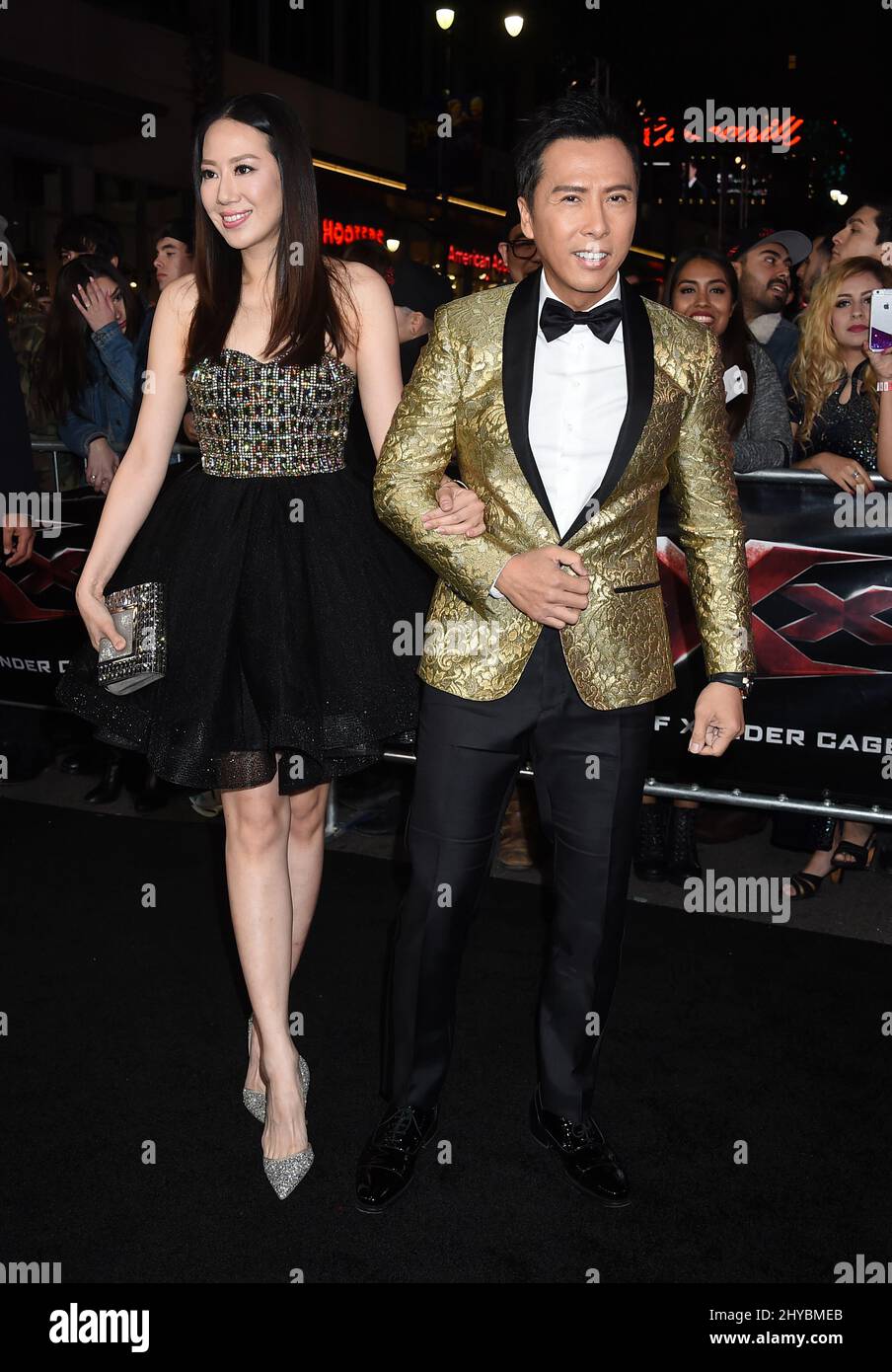 Donnie Yen and Cissy Wang arriving for the "xXx: Return of Xander Cage" premiere held at the TCL ...